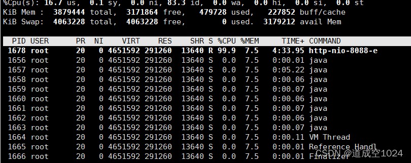 tomcat部署Java导致cpu使用率过高问题_tomcat java cpu使率过高-CSDN博客