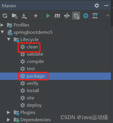 13 SpringBoot项目部署_项目打包_先clean一下如何在package怎么搞?-CSDN博客