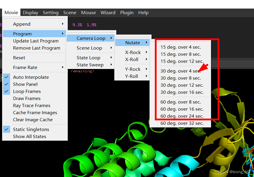 pymol 动画简单制作，gif、mp4导出_pymol怎么导出高分辨率图片-CSDN博客