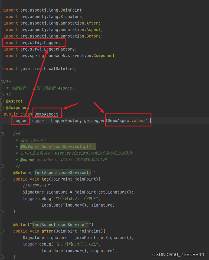 String Aop 切面组件， 切面（横截面 Aspect）（在方法之前在方法之后）切面 获取组件 Csdn博客