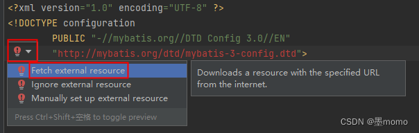【已解决】URI is not registered (Settings | Languages & Frameworks | Schemas and DTDs)-CSDN博客