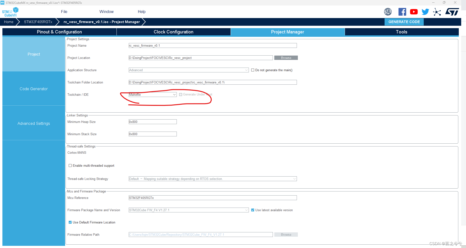 STM32CubeMX+VSCODE+EIDE+RT-THREAD 工程创建_vscode rt-thread-CSDN博客
