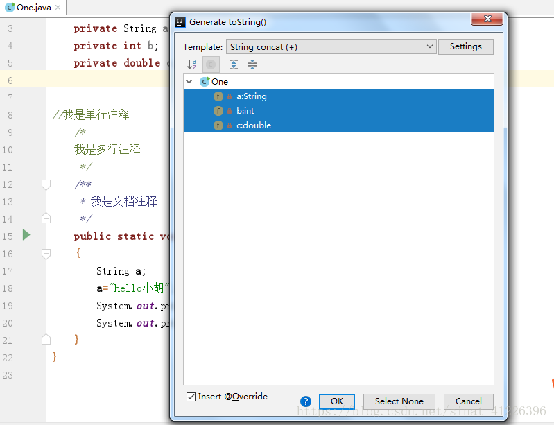 IDEA自动生成Getter、Setter、toString等的方法_idea生成getter和setter方法-CSDN博客