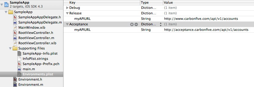 Managing iOS Configurations per Environment in Xcode 4(xcode4 工程配置管理 ...