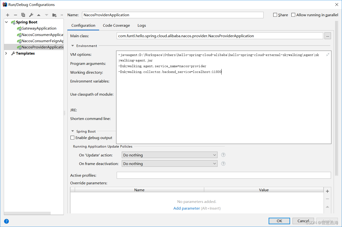 Spring Cloud Alibaba 链路追踪 - SkyWalking 客户端配置_skywaikibng监控springcloud ...