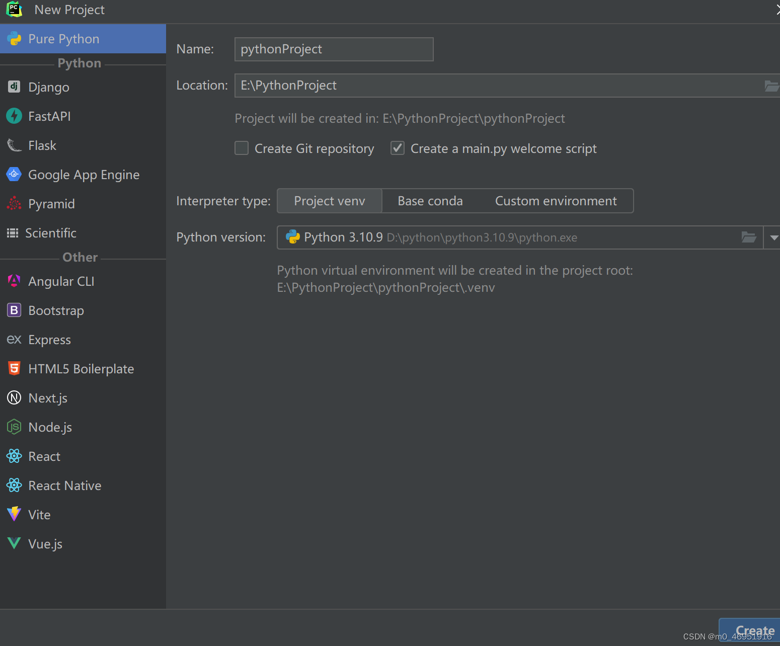 PyCharm三种解释器的区别_project venv-CSDN博客