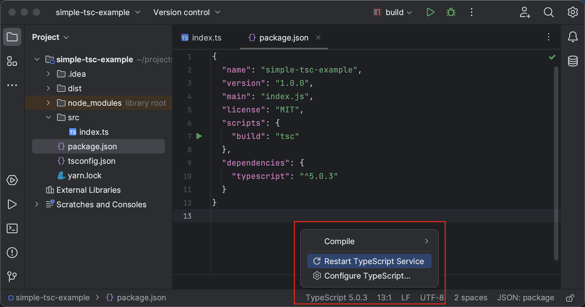 TypeScript编译方案以及IDE对TS的类型检查_idea 支持typescript-CSDN博客