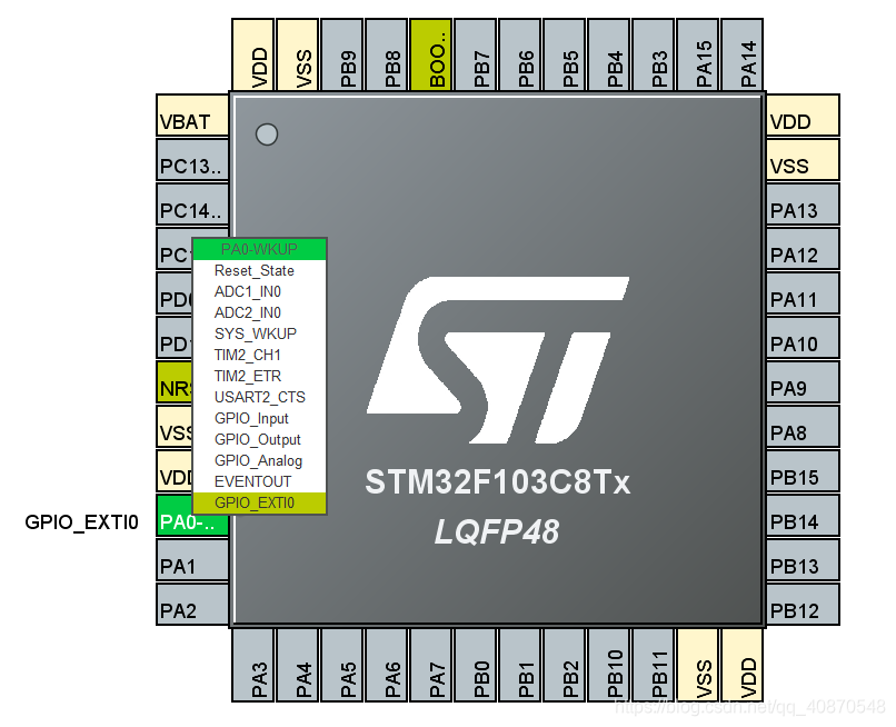STM32CubeMX配置GPIO外部中断_partly disabled conflict with i2c3-CSDN博客