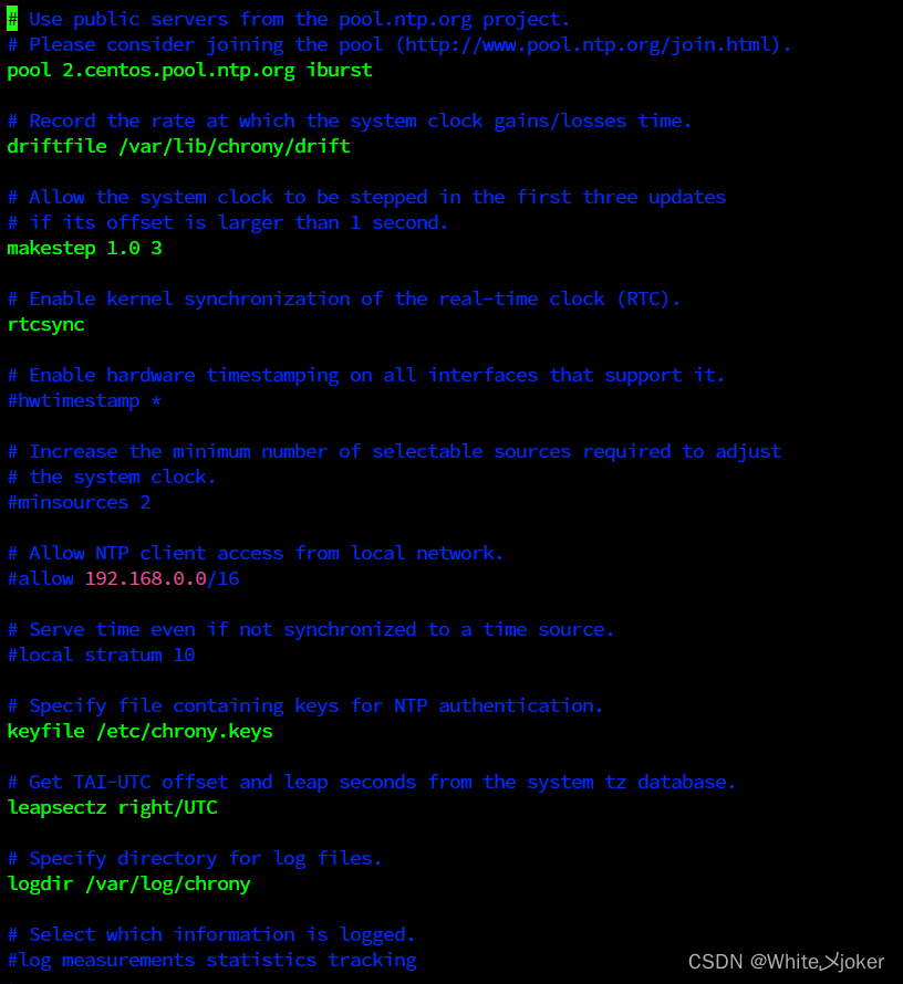 LInux之chrony服务器_chronyd 频率和值-CSDN博客