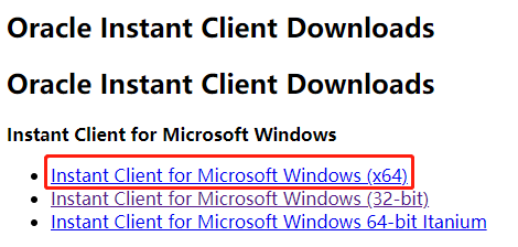 Python连接Oracle提示--cx_Oracle.DatabaseError: DPI-1047: Cannot locate a 32-bit Oracle Client ...