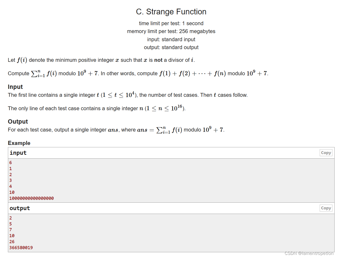 【打表+数学】CF729div2 C. Strange Function-CSDN博客