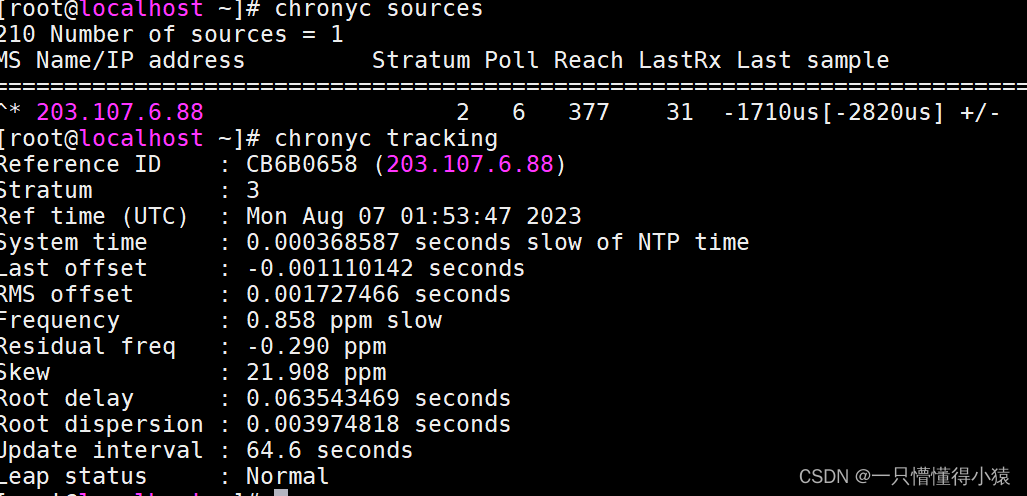 chrony时间服务器_时钟源服务chrony怎么读-CSDN博客
