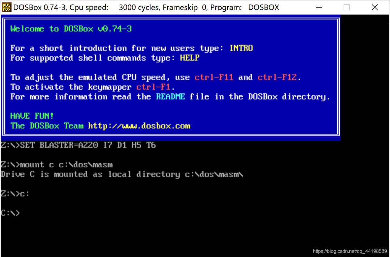 Windows下DOSbox的使用，及编写一个简单的Hello World_完整的dosbox-CSDN博客