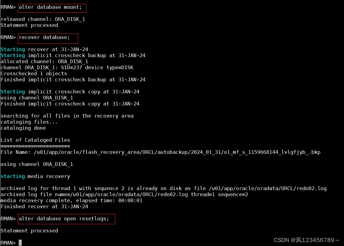 Oracle 恢复管理器工具（rman找回丢失的控制文件）rman恢复控制文件 Csdn博客 