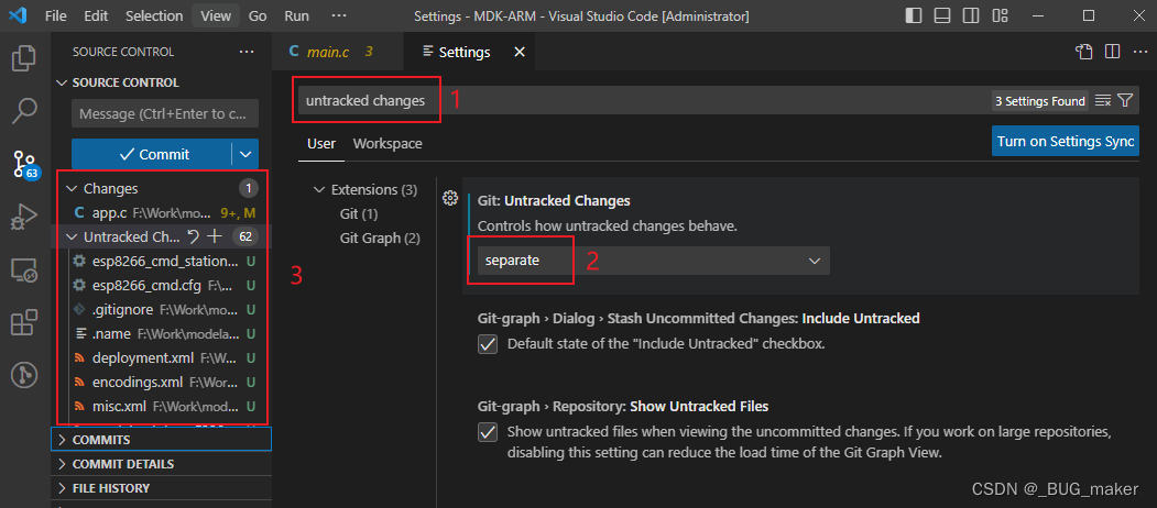 VSCODE中隐藏没有被git版本控制的文件(标记：U)_vscode如何让指定文件不做版本控制-CSDN博客