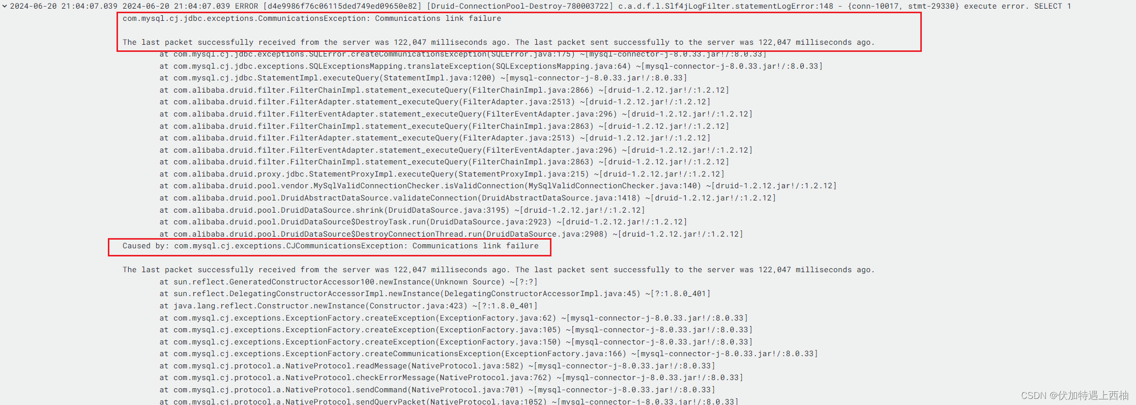 com.mysql.cj.jdbc.exceptions.CommunicationsException Communications link failure异常处理_mysql ...