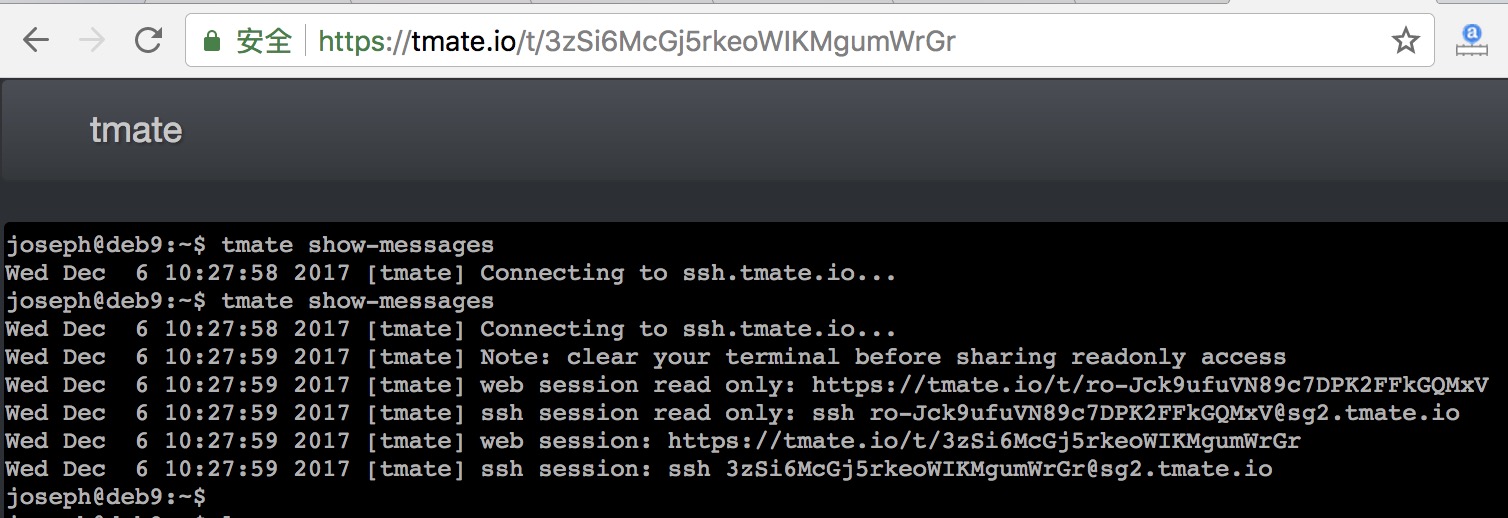 使用 tmate 分享你的终端会话-CSDN博客