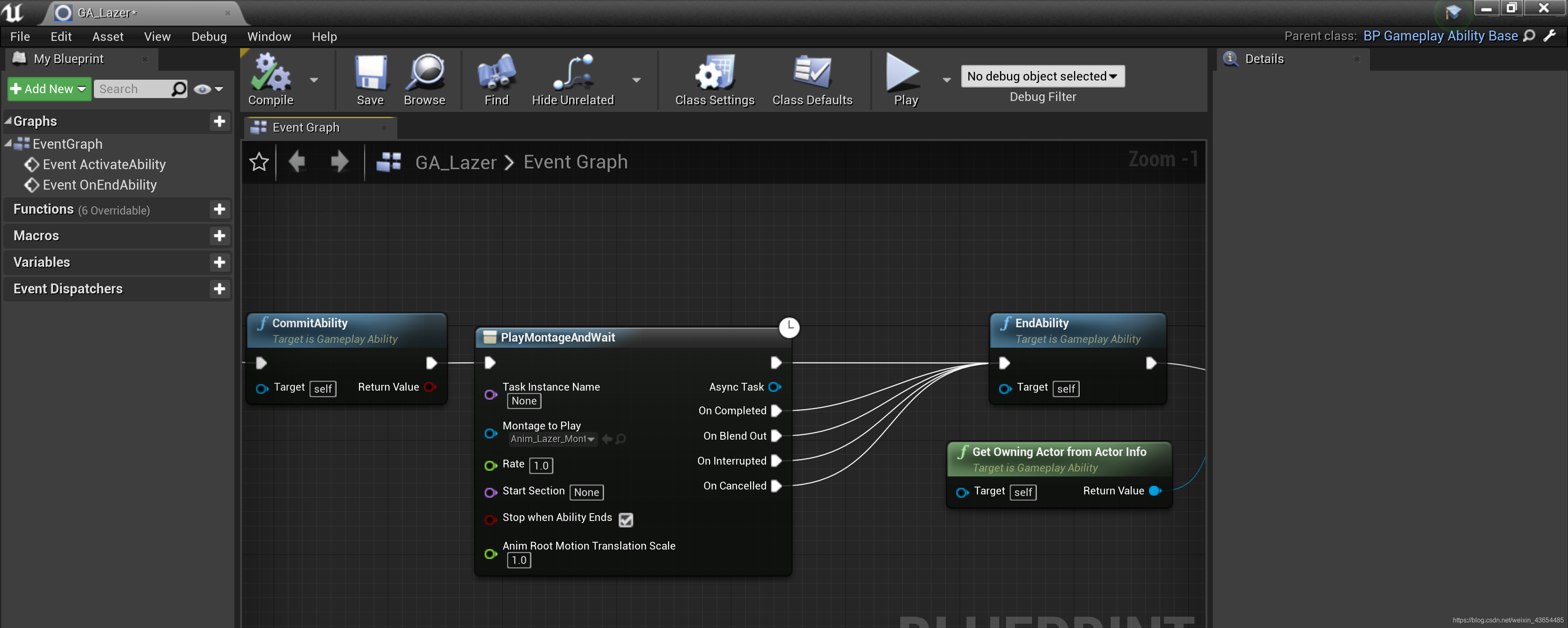 Unreal Engine 4 —— GAS系统学习 （二十八） 创建Lazer招式与GameplayEffect_unreal gas effect-CSDN博客