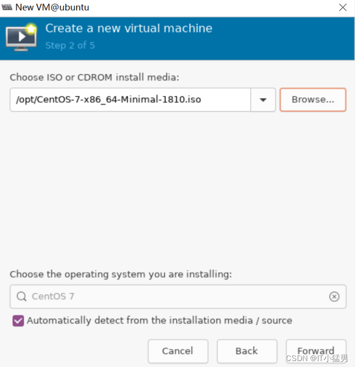 KVM平台安装CentOS-7-x86_64-Minimal-1810操作系统_centos7 1810-CSDN博客
