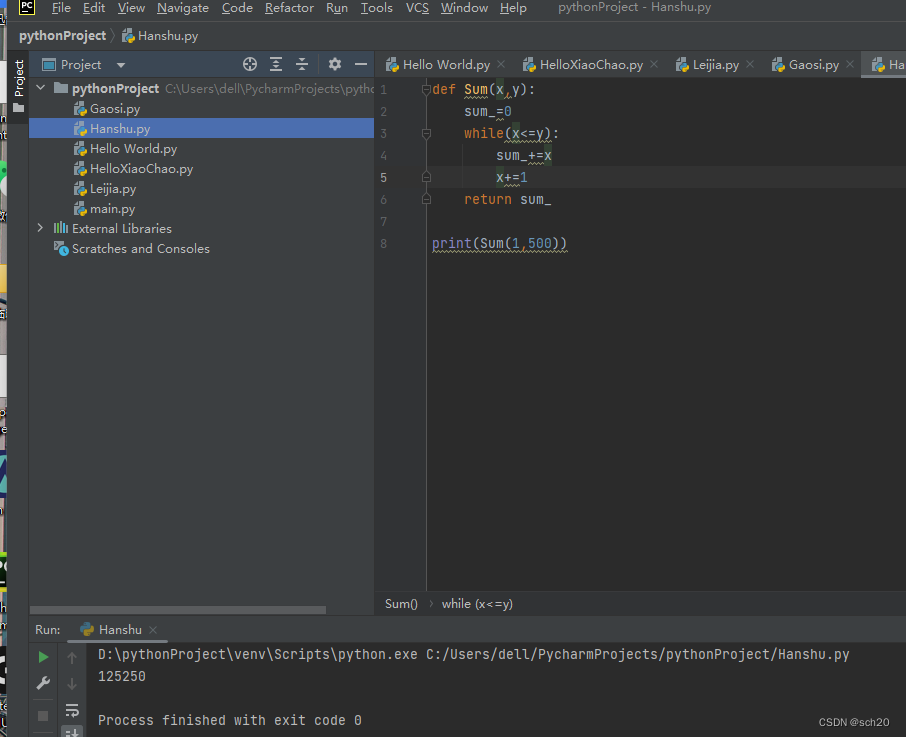 Python计算1到500求和计算前1到175的和python Csdn博客
