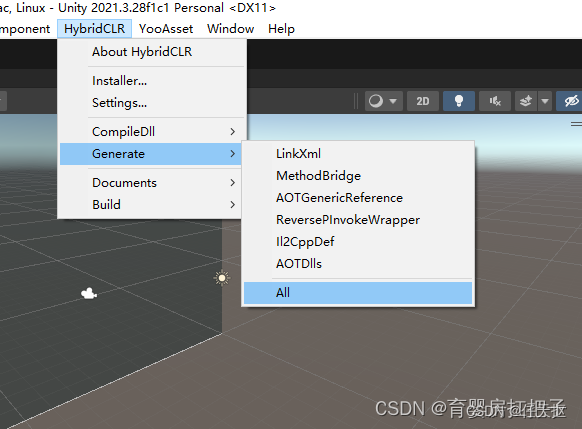 HybridCLR+YooAsset 热更新_hybridclr yoo asset-CSDN博客
