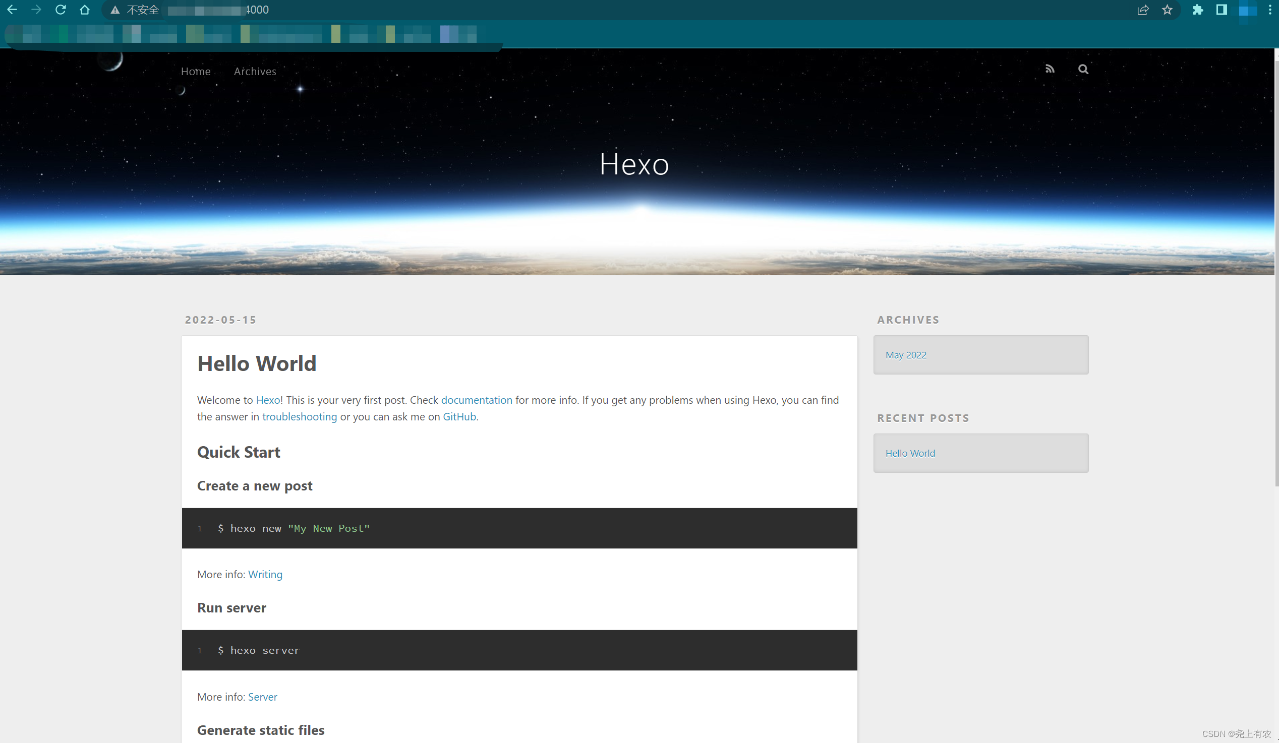 Linux安装Hexo，打造个人博客_linux 如何安装最新版hexo-CSDN博客