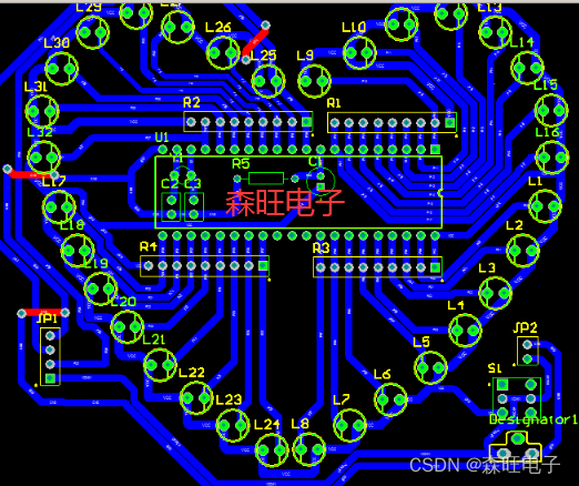 基于51单片机心形LED流水灯电路原理图、PCB和源程序（SCH、PCB源文件）_sch源文件-CSDN博客