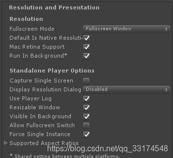 Unity打包Windows程序，概率性出现无法全屏或分辨率不匹配等问题_unity screen resolution中分辨率显示不完整-CSDN博客
