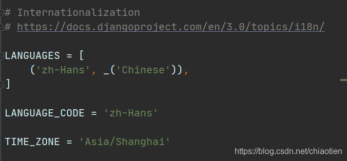 Django 设置 LANGUAGE_CODE = 'zh-Hans' 报错_errors: ?: (translation.e001 ...