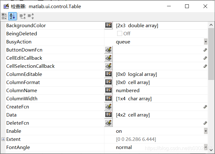 Matlab Gui表格的设置和编辑方法matlab Gui表属性格式 Csdn博客