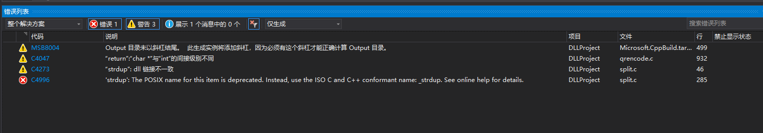 c++ error C4996: ‘strdup‘: The POSIX name for this item is deprecated._strdup': the posix name ...