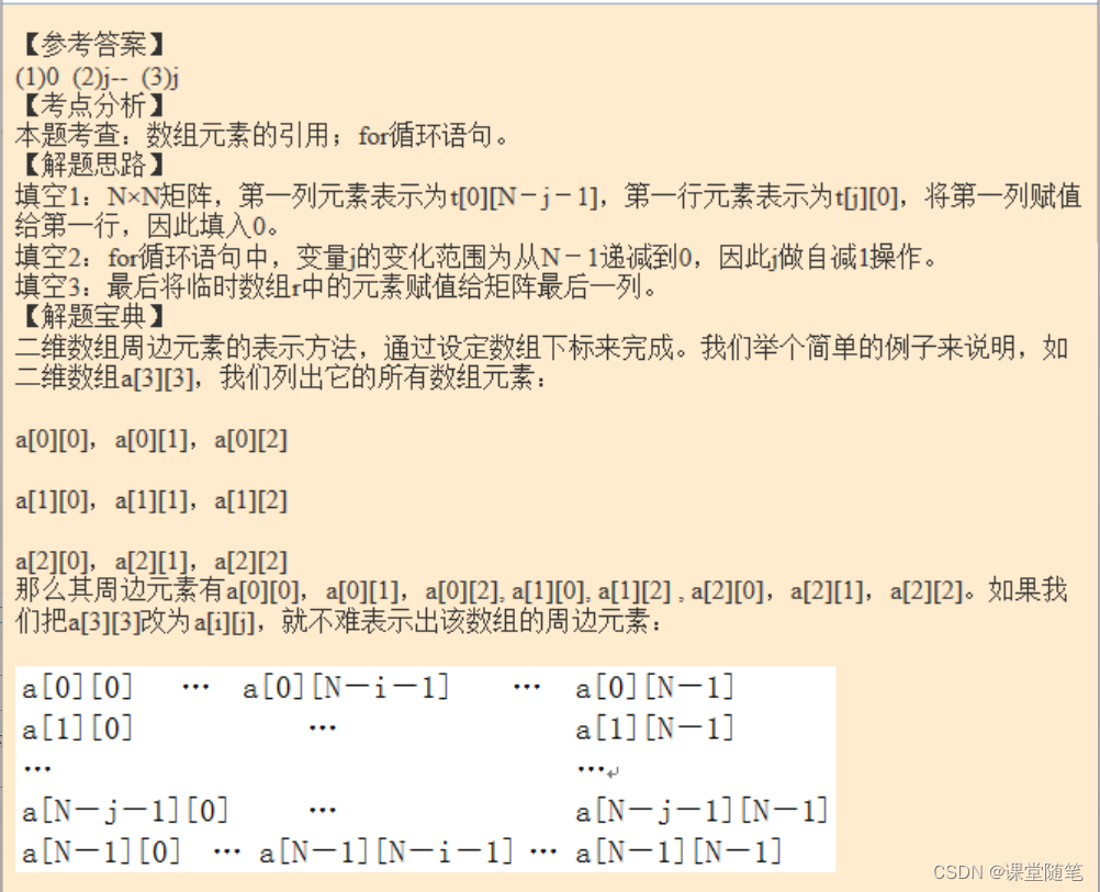 (计算机二级C语言）程序填空题＜96＞-CSDN博客
