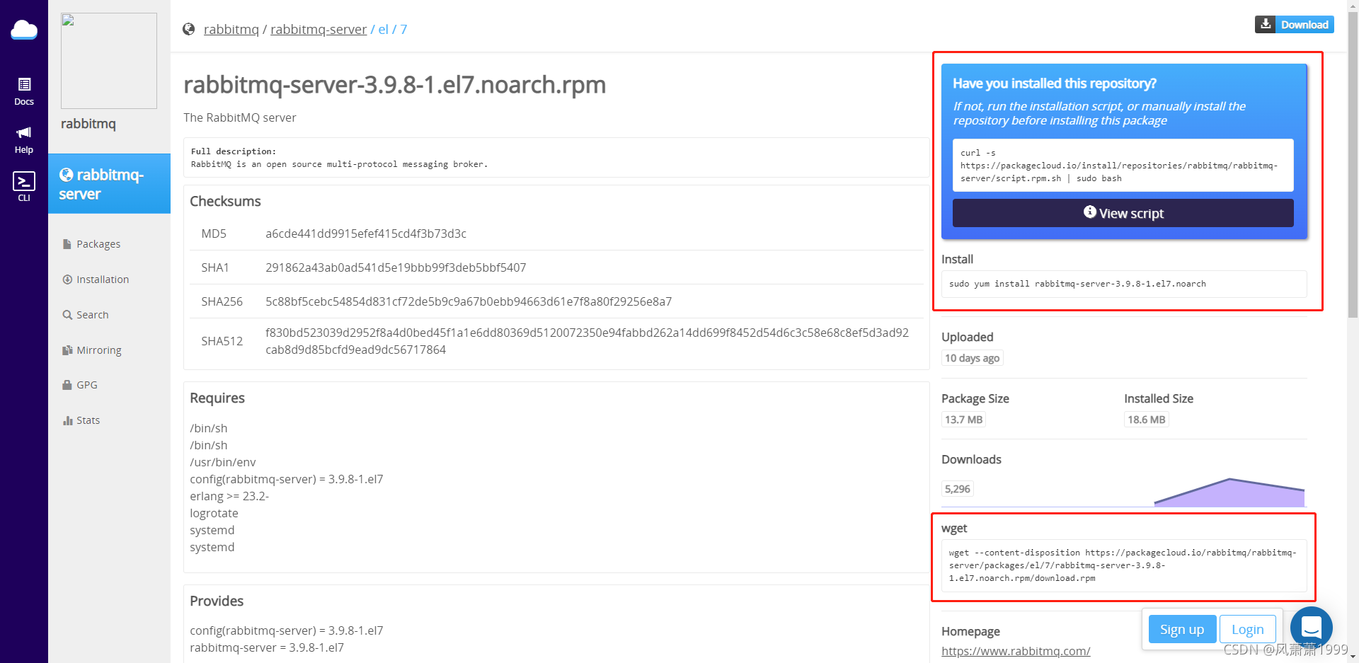 Linux CentOS 7+ 下RabbitMQ的安装与配置_centos7.9rabbitmq管理配置配置虚拟机-CSDN博客