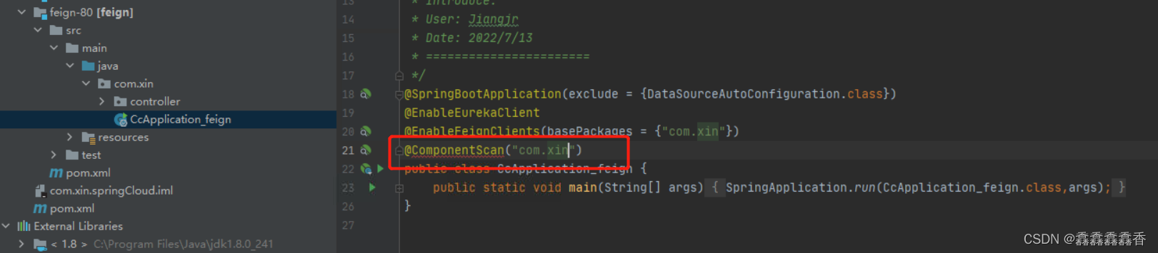 Redundant declaration: @SpringBootApplication already applies given @ComponentScan-CSDN博客