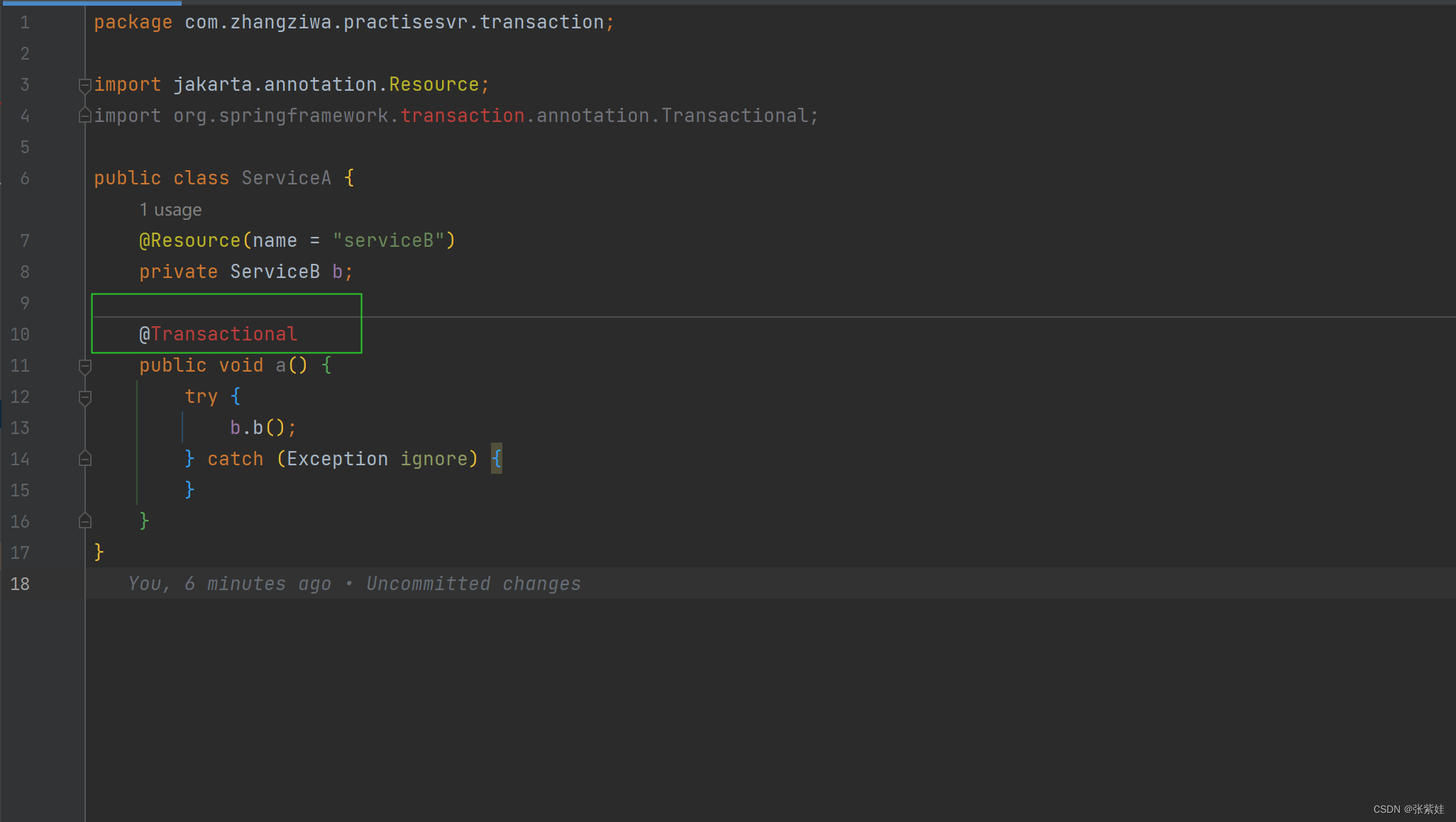 springboot项目 @Transactional报红应该导入哪个依赖？_transactional依赖-CSDN博客