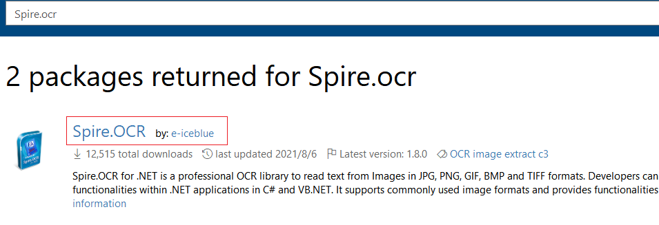 NuGet安装Spire.OCR_spire.ocr下载-CSDN博客