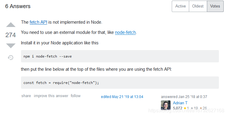 ReferenceError: fetch is not defined-CSDN博客