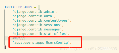 python3下django将应用单独放在一个文件夹下，注册应用报错_cannot import 'users'. check that 'apps.users.apps-CSDN博客