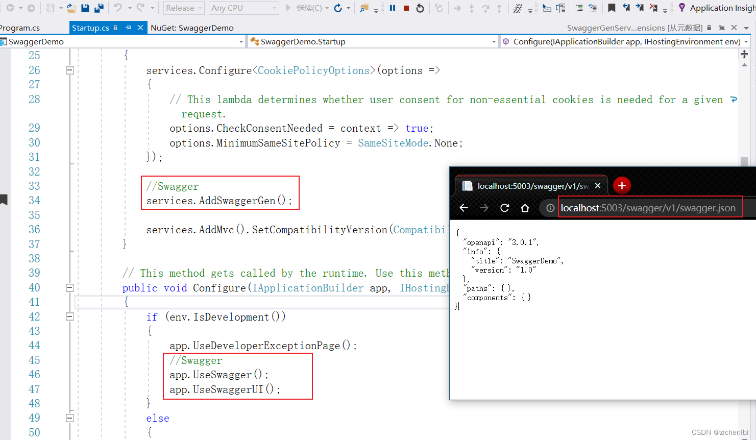 c#使用Swagger出现错误：静态方法调用语法” [MSBuild]:VersionLessThanOrEquals(“$(TargetFrameworkVersion)“. “2.0 ...