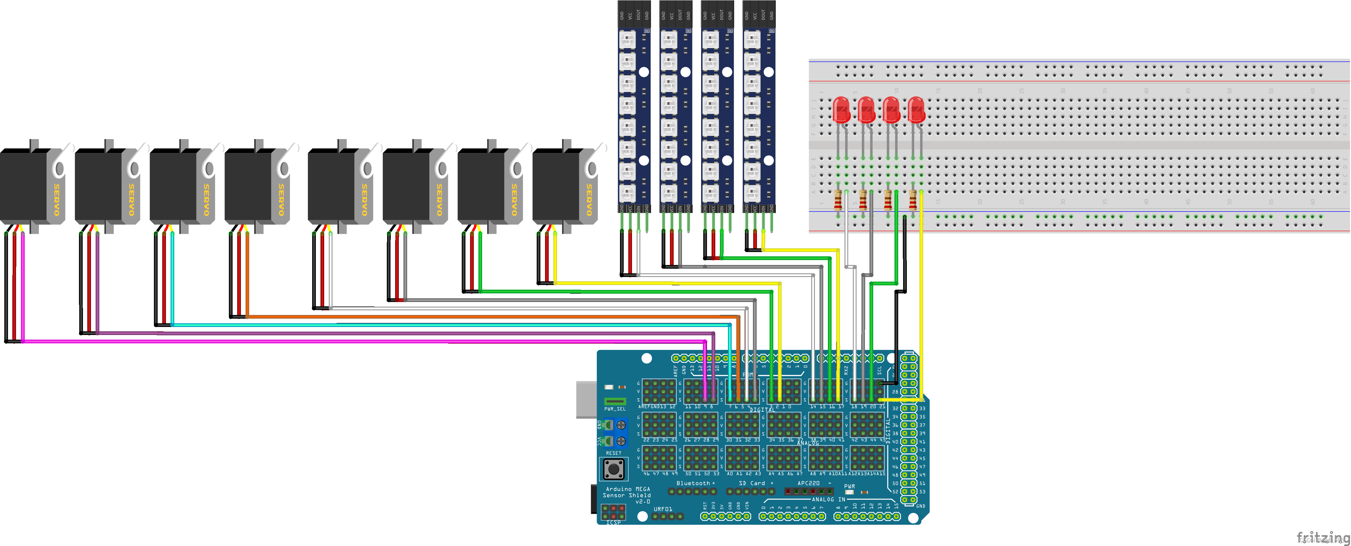 Fritzing软件绘制Arduino面包板接线图传感器模块库文件025_在frizing中 使用 扩展板模块-CSDN博客