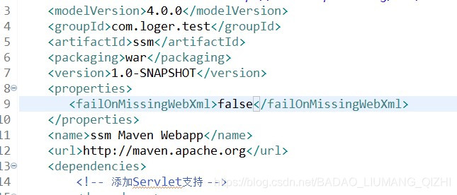 pom.xml中提示web.xml is missing and ..._pom.xml missing-CSDN博客