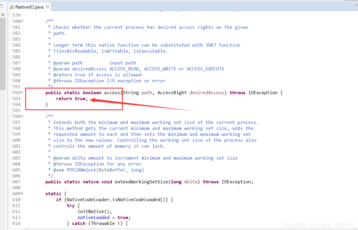 org.apache.hadoop.io.nativeio.NativeIO$Windows.access0(Ljava/lang/String；I)Z的解决办法_java.lang ...