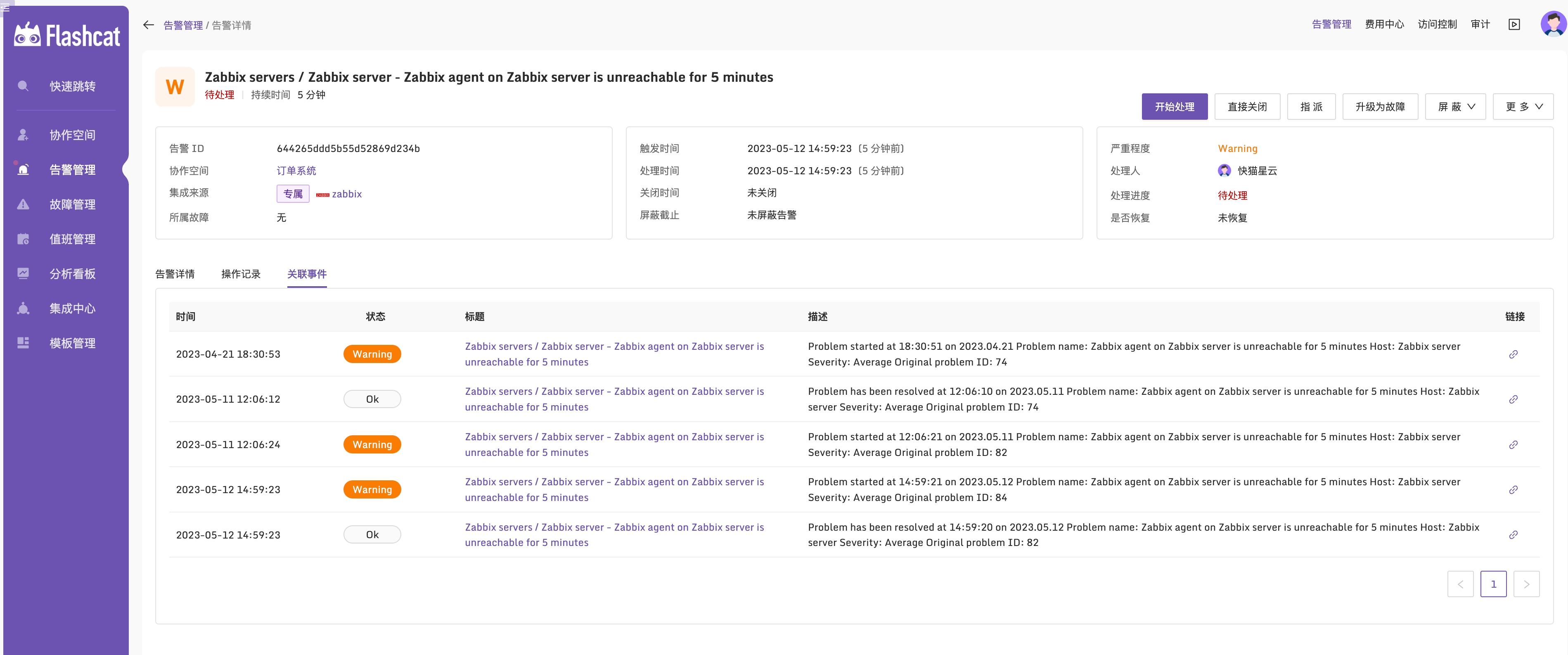 玩转Zabbix智能告警：降噪、排班、认领、升级、IM协同_flashduty-CSDN博客