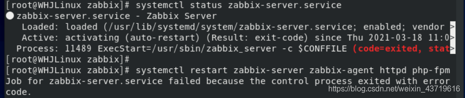 zabbix-server启动报错以及查ip方法_job for zabbix-server.service failed because the s-CSDN博客