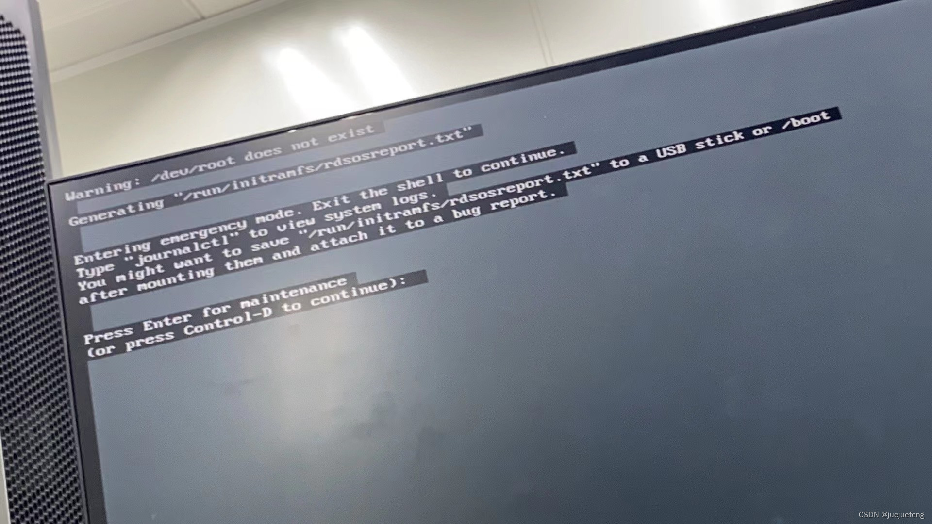 安装银河麒麟高级服务器操作系统失败，错误信息“Warning: /dev/root does not exist, could not boot“_麒麟系统安装卡在warning-CSDN博客