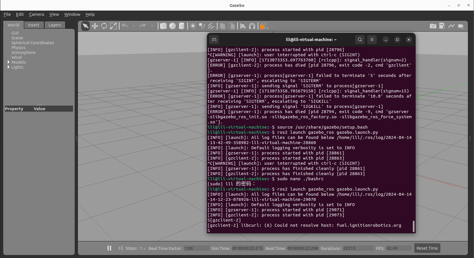 ros2 launch gazebo_ros gazebo.launch.py无法启动_gazebo打不开-CSDN博客