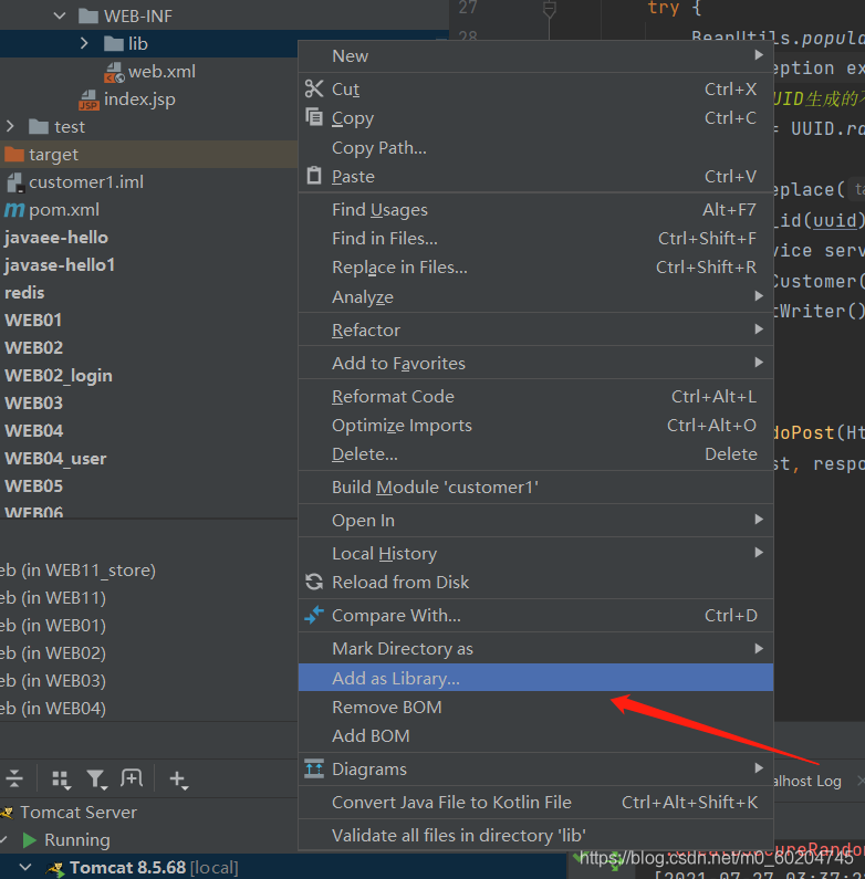 java.lang.ClassNotFoundException: org.apache.commons.beanutils.BeanUtils_add as library的类运行的时候报错 ...