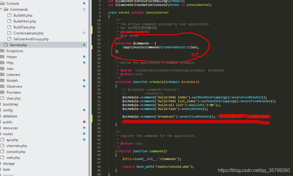 在linux系统中跑定时任务执行shell脚本，运行php Laravel框架下面的文件和框架没有关系 单独执行脚本可以 在crontab里面就不行已经解决laravel 任务调度配在