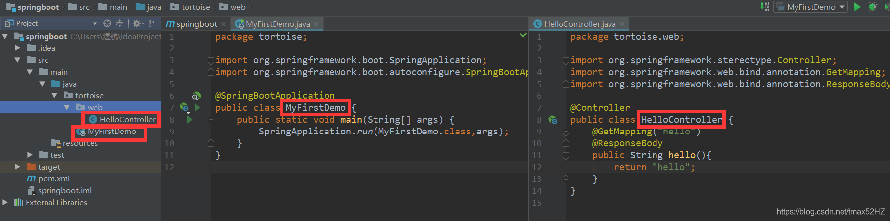 用Maven在IDEA中搭建SpringBoot_maven3.5.2百度云-CSDN博客